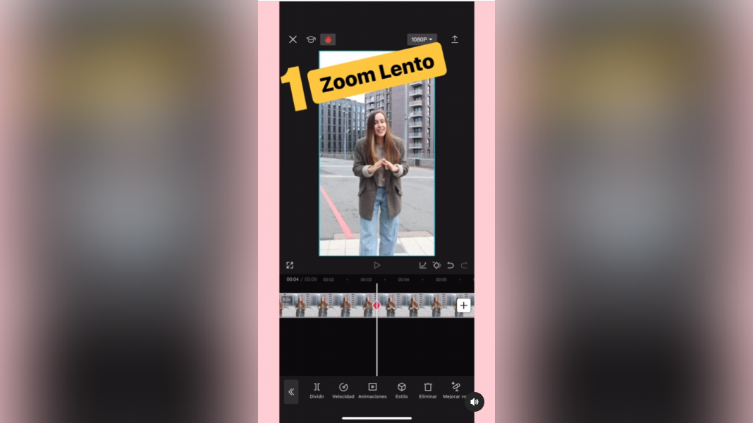 Como hacer zoom en CAPCUT - mkte5 - CURSOS de MARKETING DIGITAL GRATIS